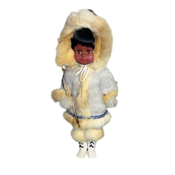 Vintage | Toys | Vintage Inuit Doll Eskimo Girl Native Alaskan | Poshmark